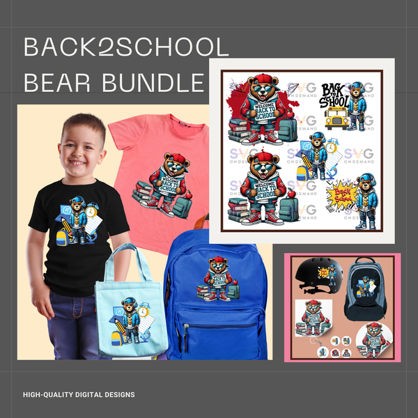 Back2School Bear Bundle – SVG OnDemand