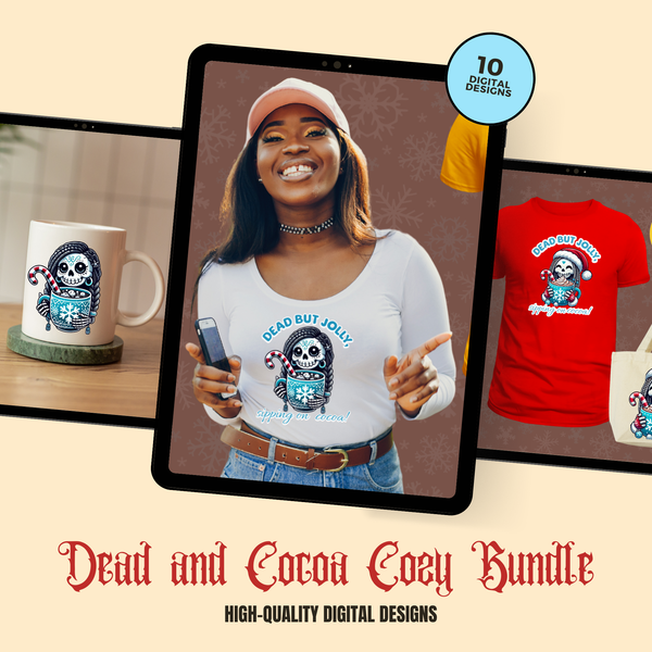 Dead and Cocoa Cozy Png Bundle – SVG OnDemand