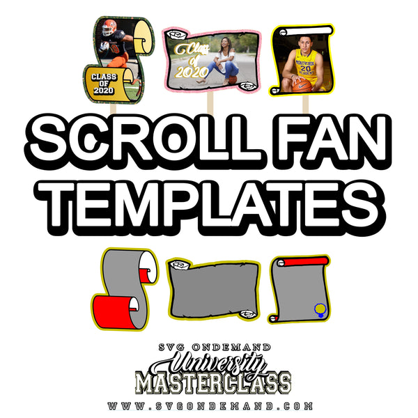 SCROLL FAN TEMPLATE BUNDLE – SVG OnDemand