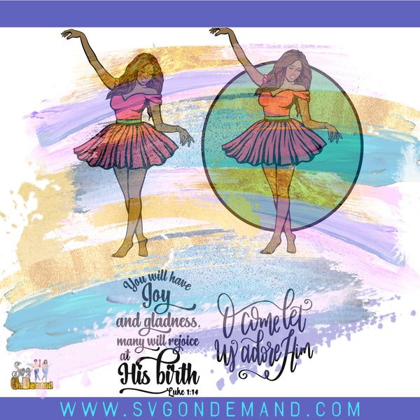 Lady Holiday Bundle – SVG OnDemand- Digital Designs