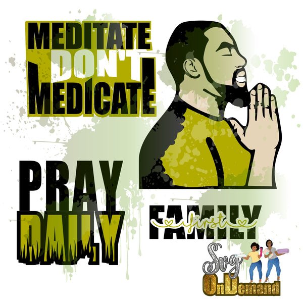 Praying Man Bundle – SVG OnDemand
