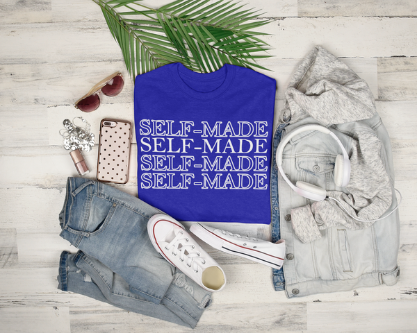 SELF-MADE (WHITE) SCREEN PRINT TRANSFER – SVG OnDemand